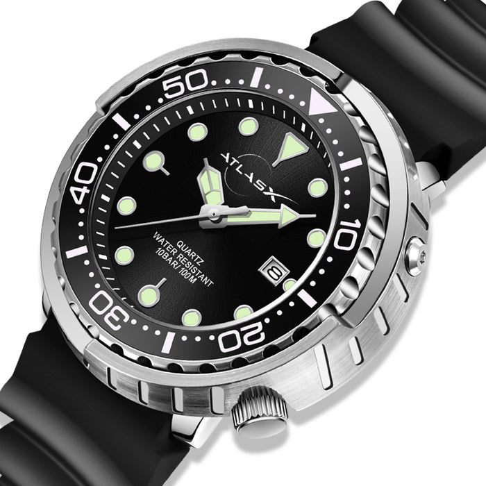 AtlasX Diver 10Bar Su Geçirmez Tasarım Erkek Kol Saati
