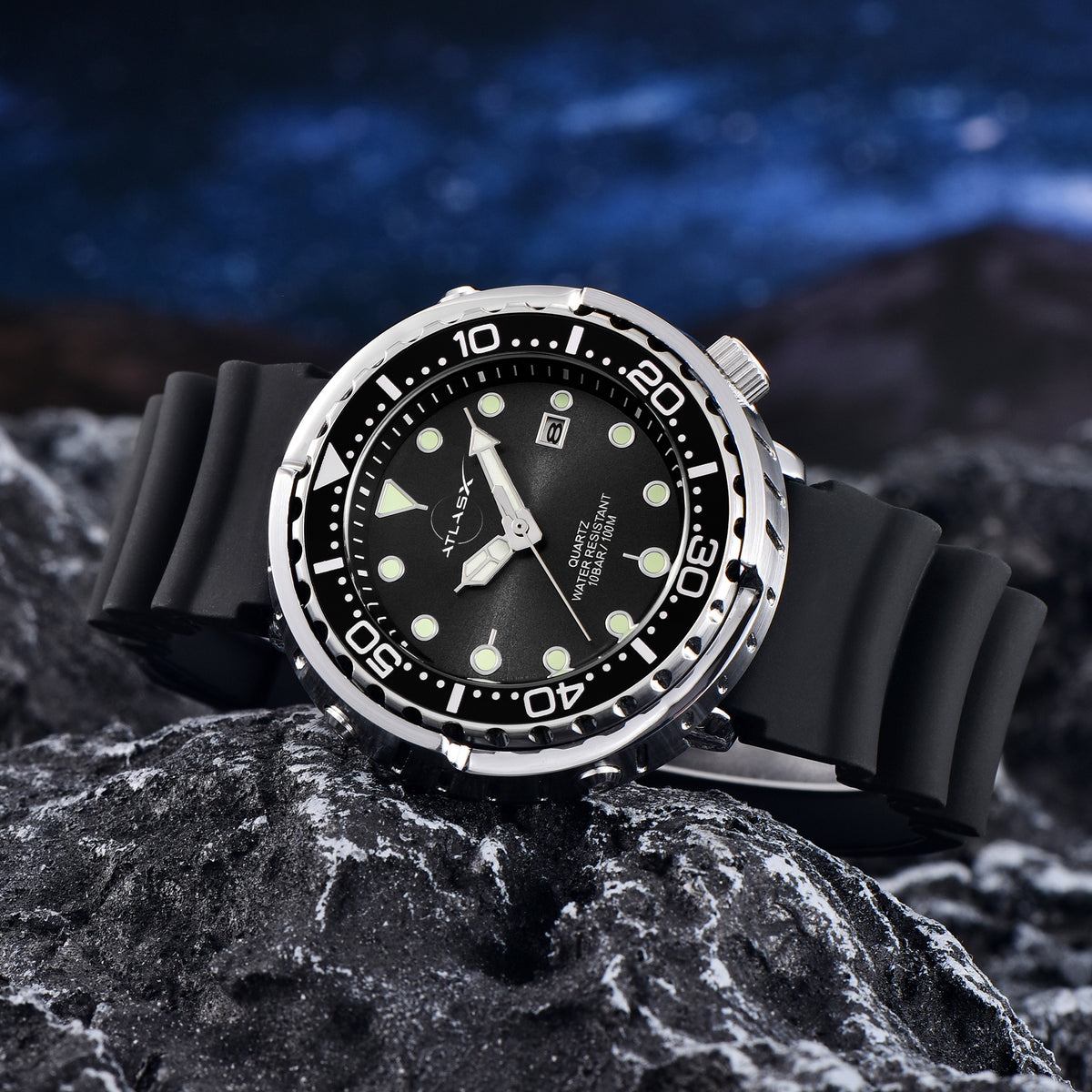 AtlasX Diver 10Bar Su Geçirmez Tasarım Erkek Kol Saati